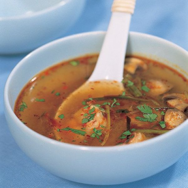 Thaise hete zure soep van Nigella Lawson - recept - okoko recepten