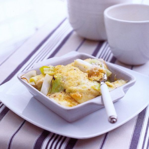 Prei in witte saus - recept - okoko recepten