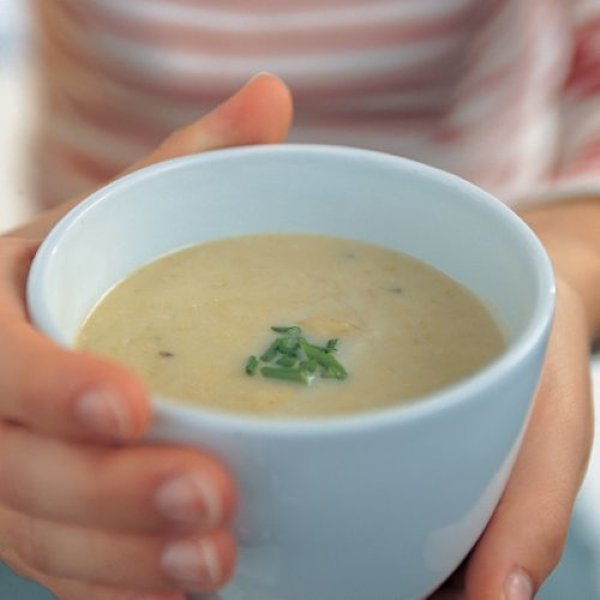 Preisoep met kruidenkaas - recept - okoko recepten