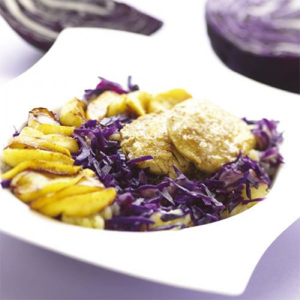 Stamppot rode kool met gebakken appel - recept - okoko recepten