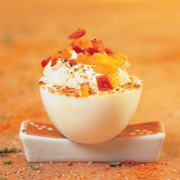 Duivels ei (pittige gevulde eieren) - recept - okoko recepten