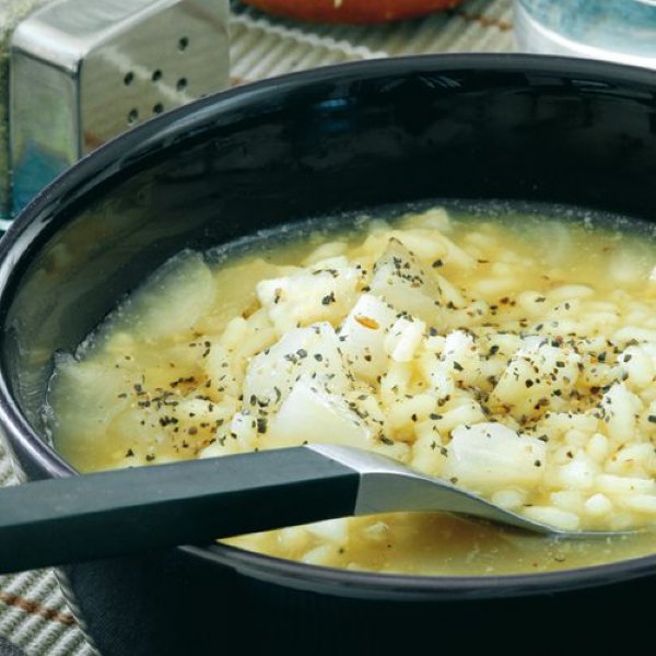 Soep met koolraap en rijst - recept - okoko recepten