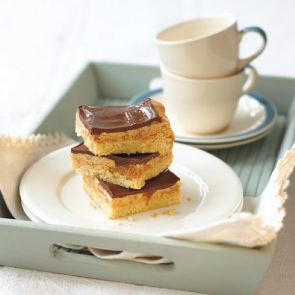 Zandkoekjes met karamel en chocolade - recept - okoko recepten
