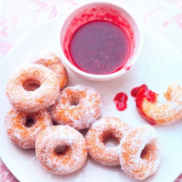 Mini donuts met jam - recept - okoko recepten