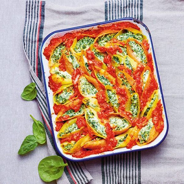 Conchiglioni gevuld met spinazie - recept - okoko recepten Conchiglioni gevuld met spinazie - recept - okoko recepten