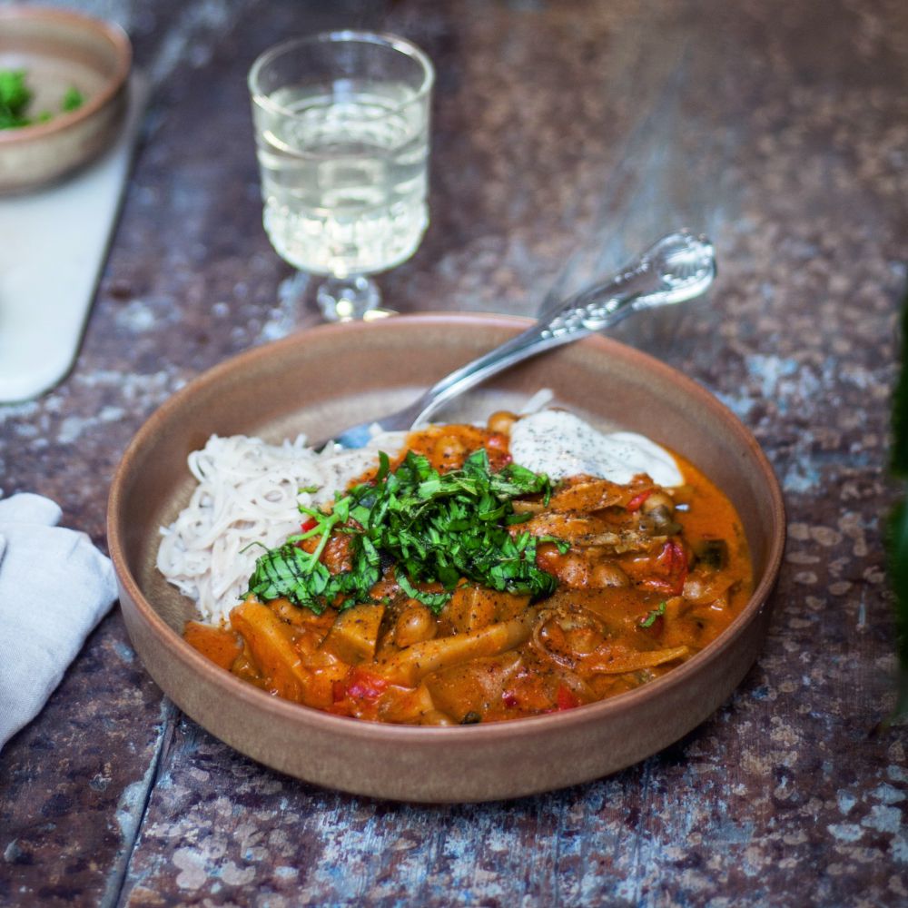 Rode curry met basilicum - recept - okoko recepten