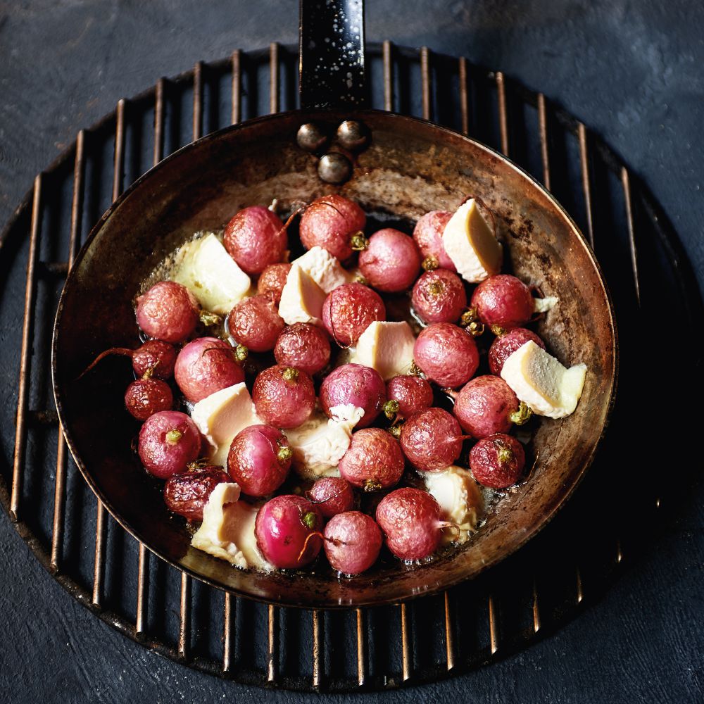 Radijs met crottin de chavignol - recept - okoko recepten
