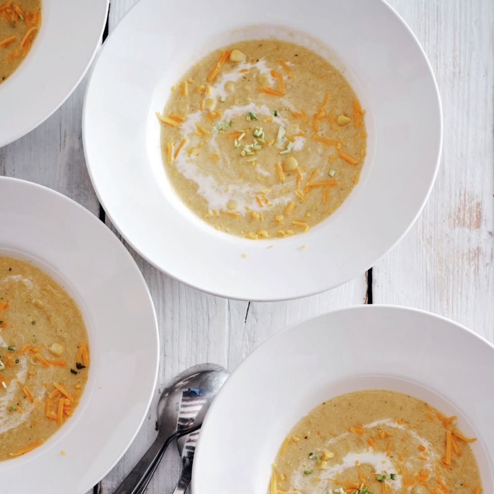 Corn chowder met cheddar - recept - okoko recepten