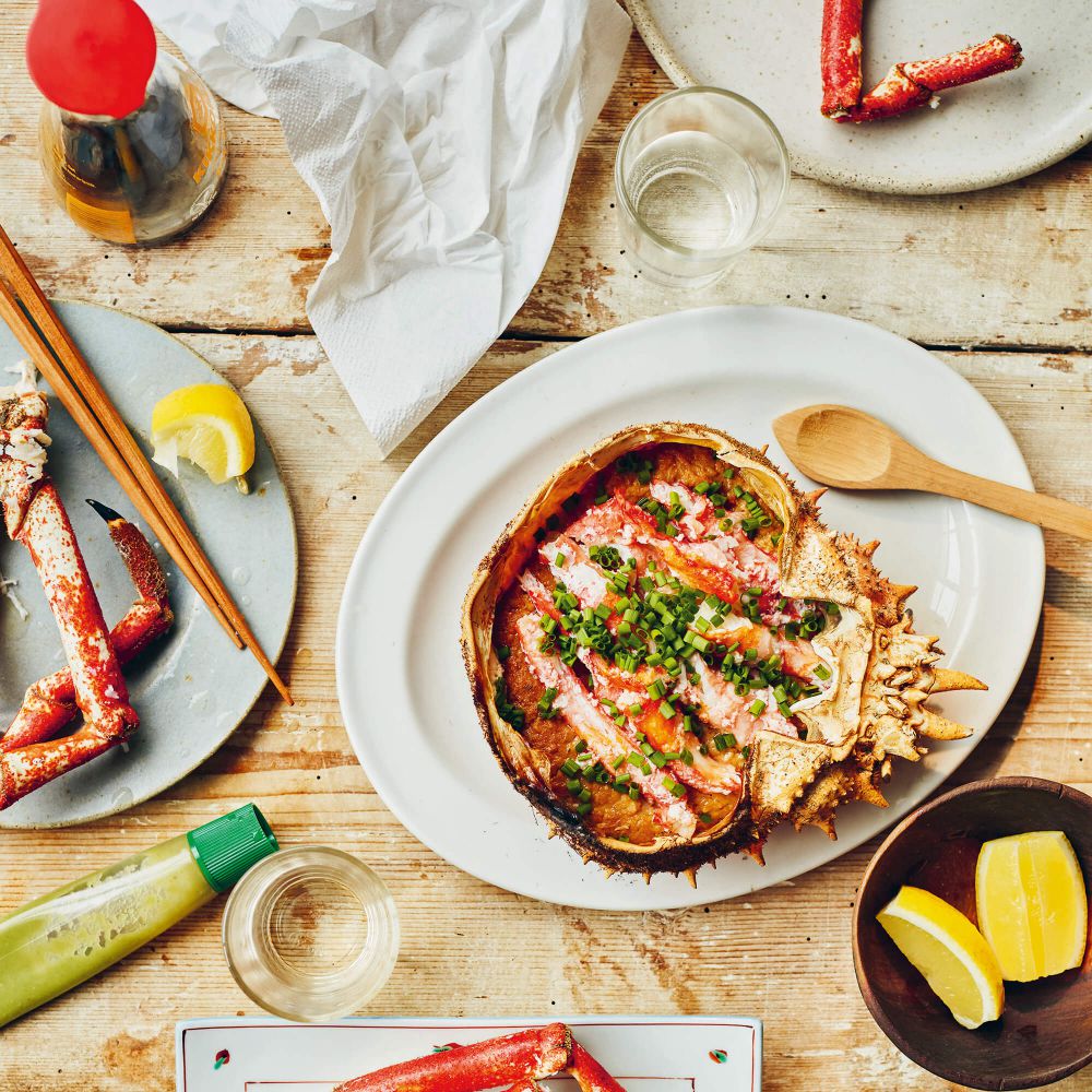 Krab gegrild in zijn pantser - recept - okoko recepten