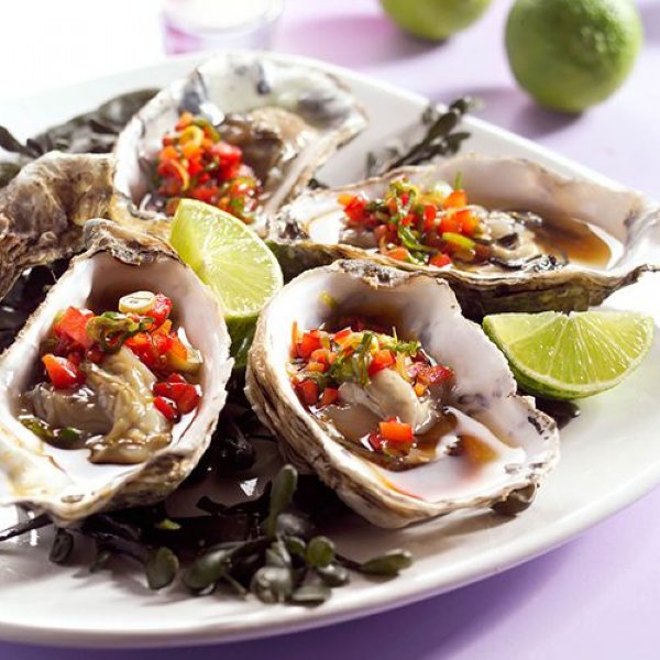 Gestoomde oesters met limoen en soja - recept - okoko recepten
