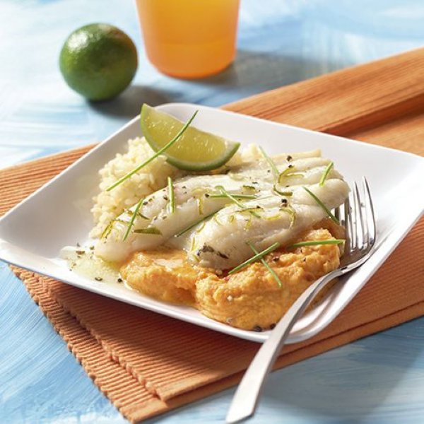 Scholfilet met limoen op wortelpuree - recept - okoko recepten